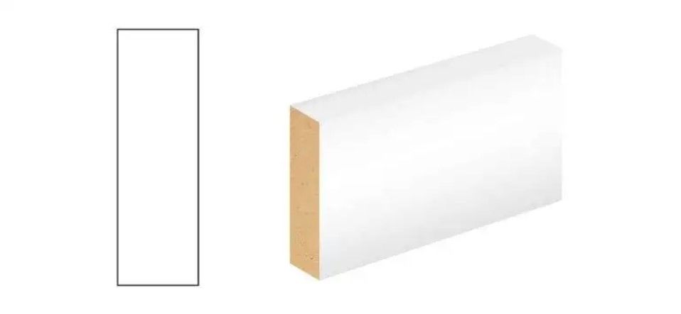 25 x 160 x 110mm White Primed MDF Base Block